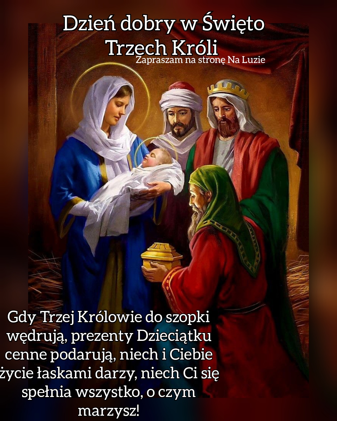 Dzień dobry w święto Trzech Króli - Twoje Karteczki