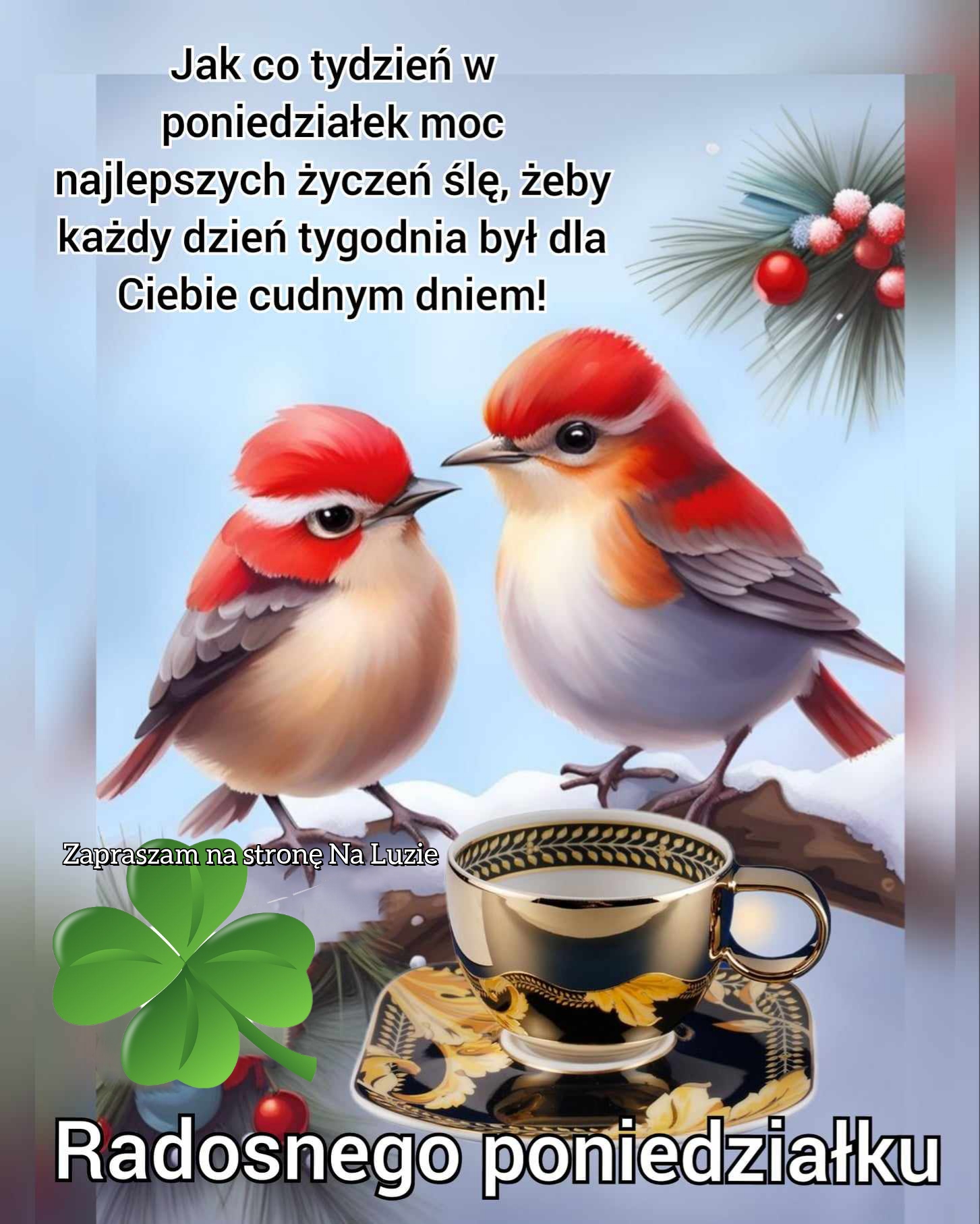 Miłego poniedziałku życzę - Twoje Karteczki