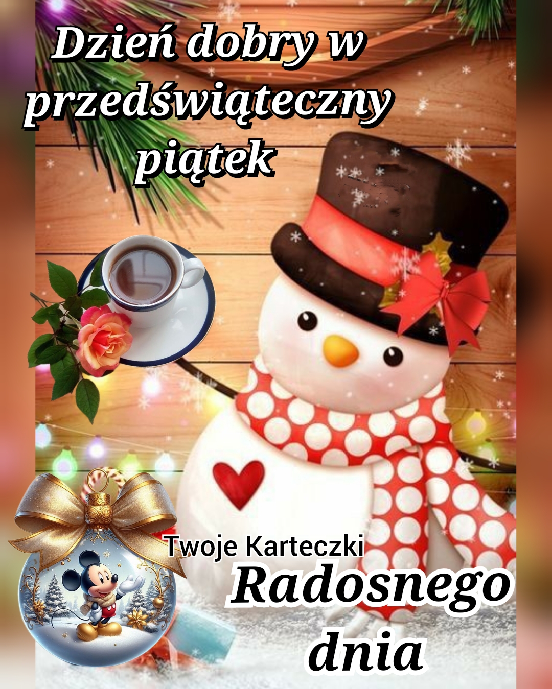 Przedświąteczny piątek - kartki na dzień dobry - Twoje Karteczki