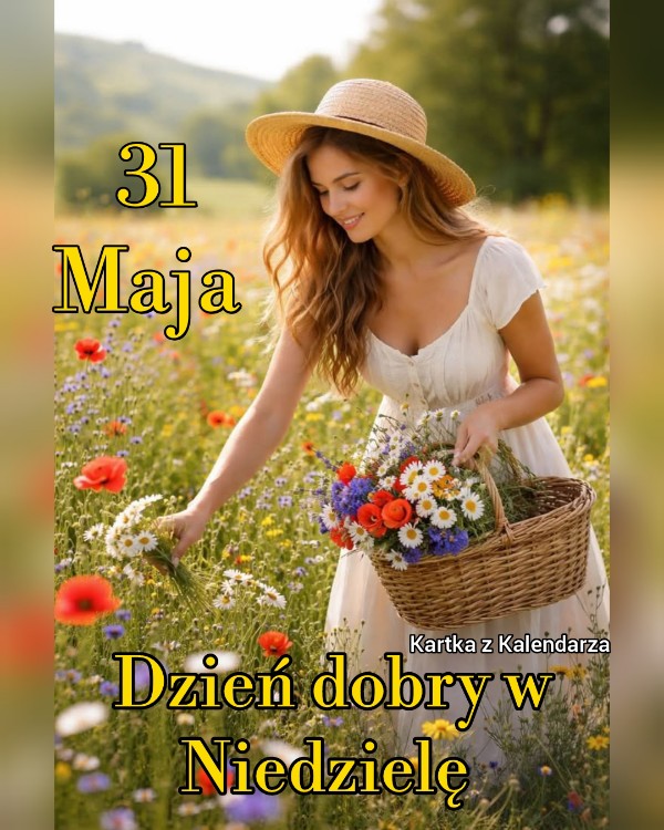 Dzień dobry w ostatnią niedzielę Maja - Twoje Karteczki